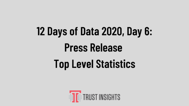 12 Days of Data 2020, Day 6: Press Release Top Level Statistics - Trust ...
